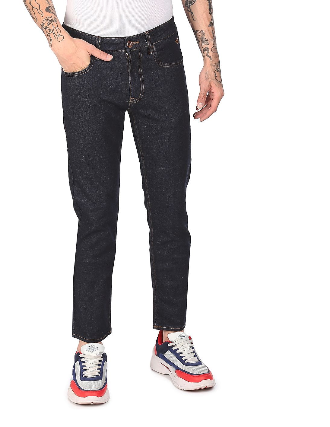 Buy Flying Machine Slim Tapered Fit Mid Rise Jeans - NNNOW.com