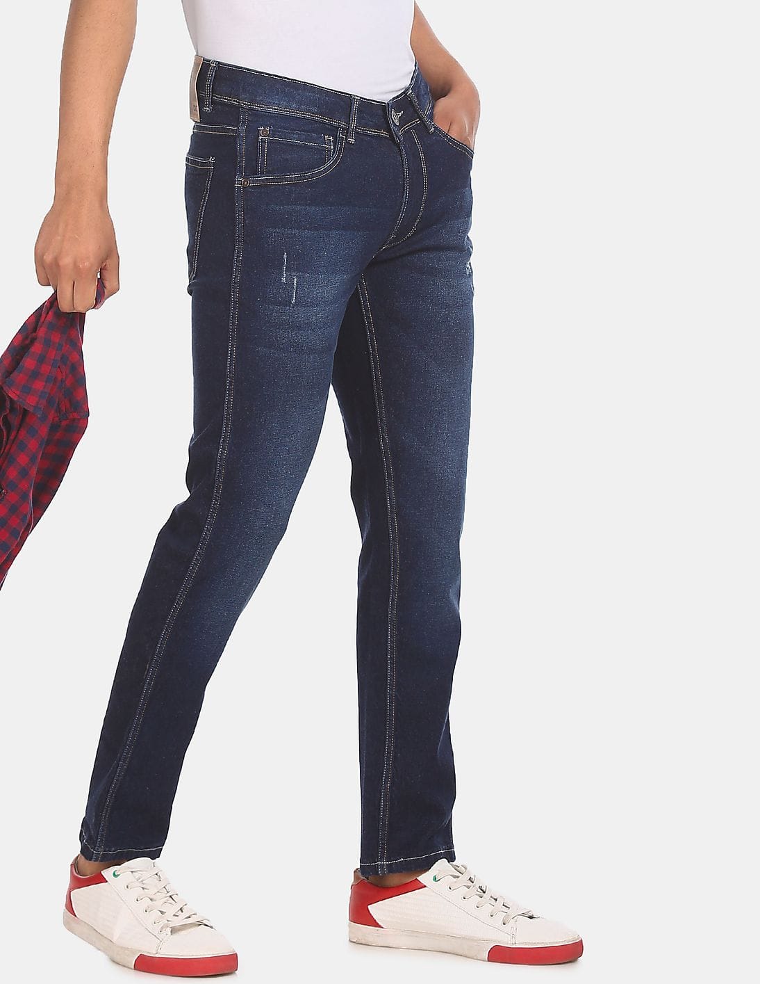 Buy Colt Men Dark Blue Mid Rise Whiskered Jeans - NNNOW.com